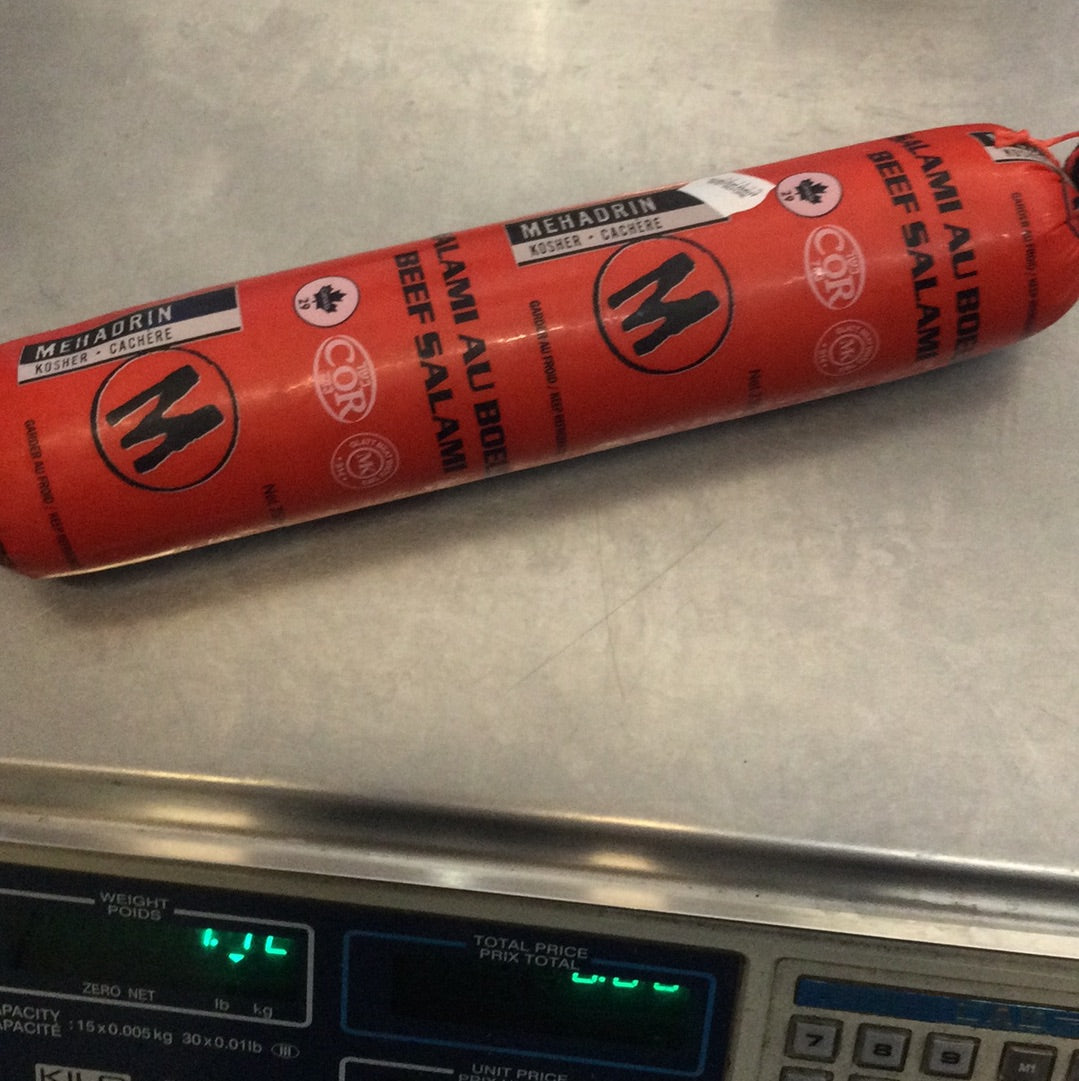 Kosher Mehadrin - Beef Salami Torpedo – KFWarehouseBC